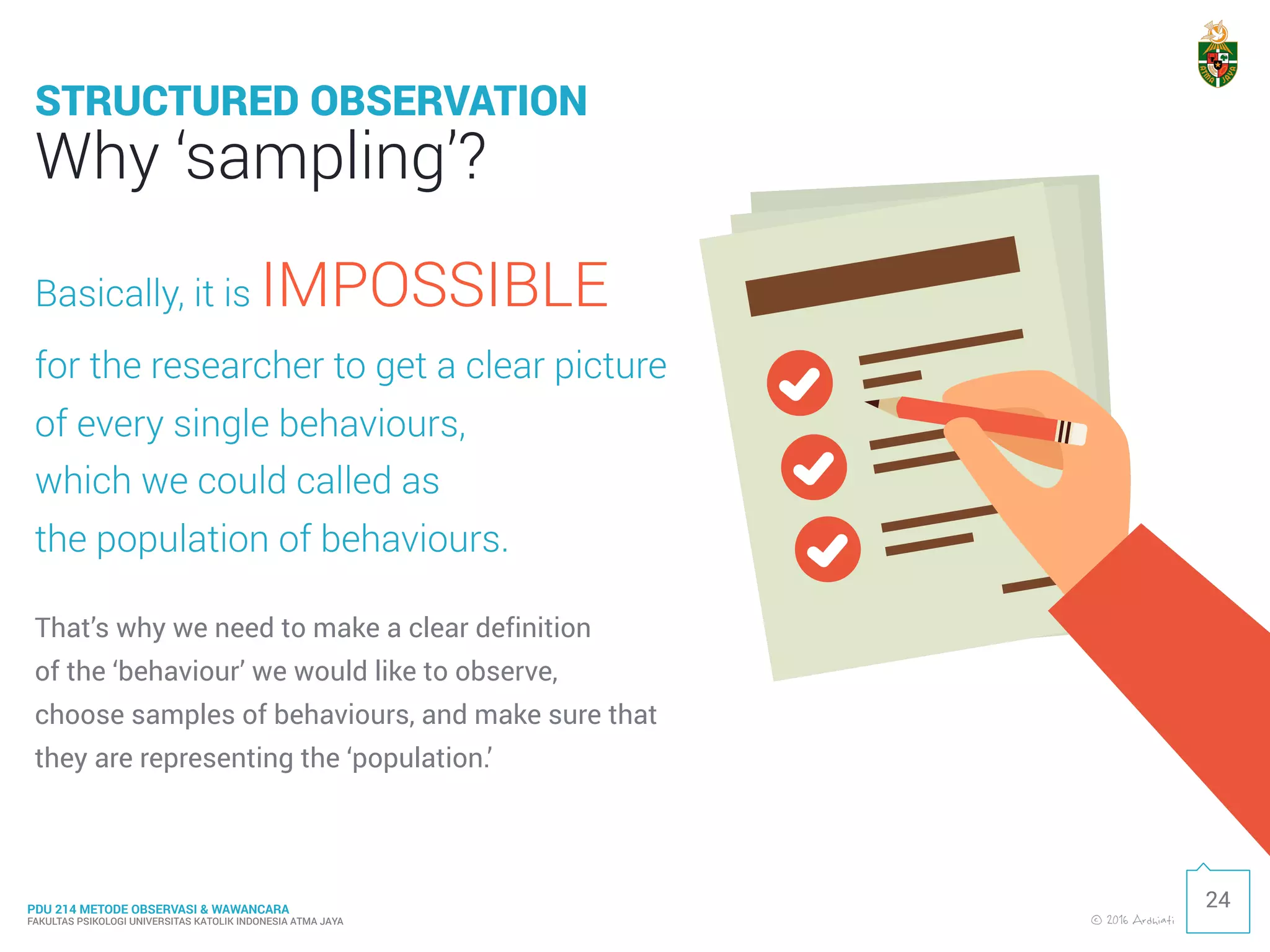 PDU 214 Methods of Observation & Interviewing: Introduction to ...