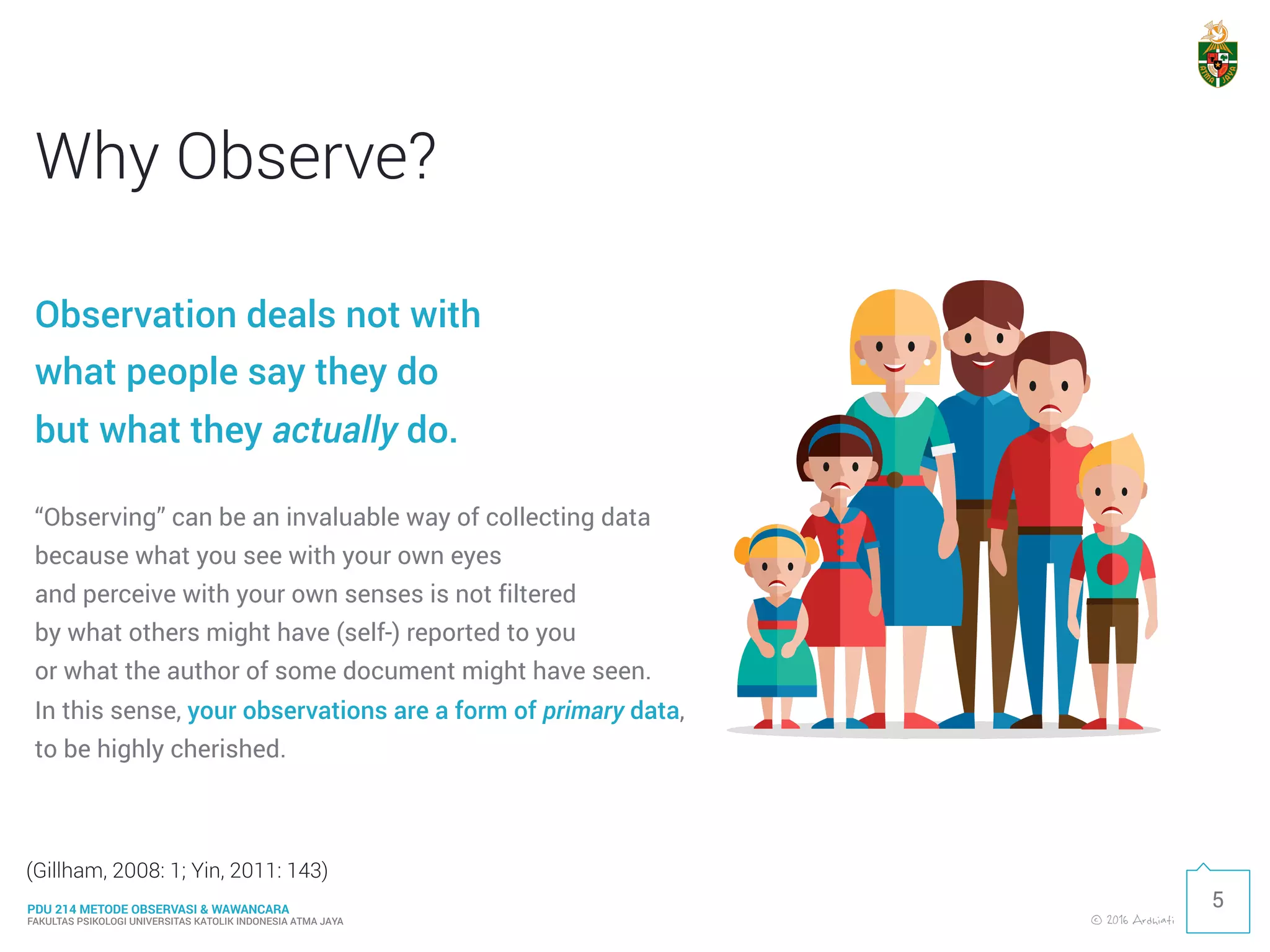 PDU 214 Methods of Observation & Interviewing: Introduction to ...