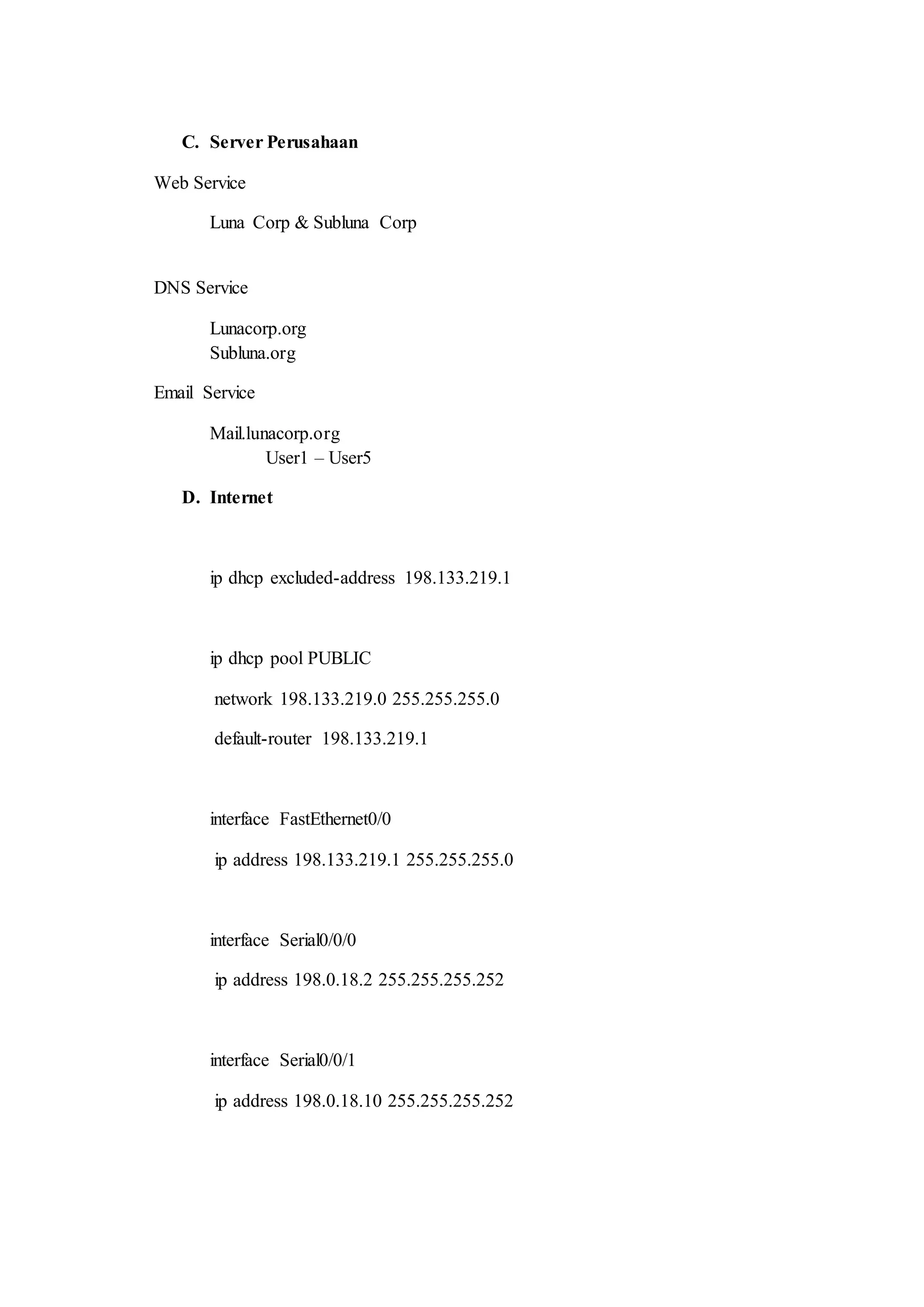 Simulasi Jaringan Intranet - Cisco Packet Tracer | PDF