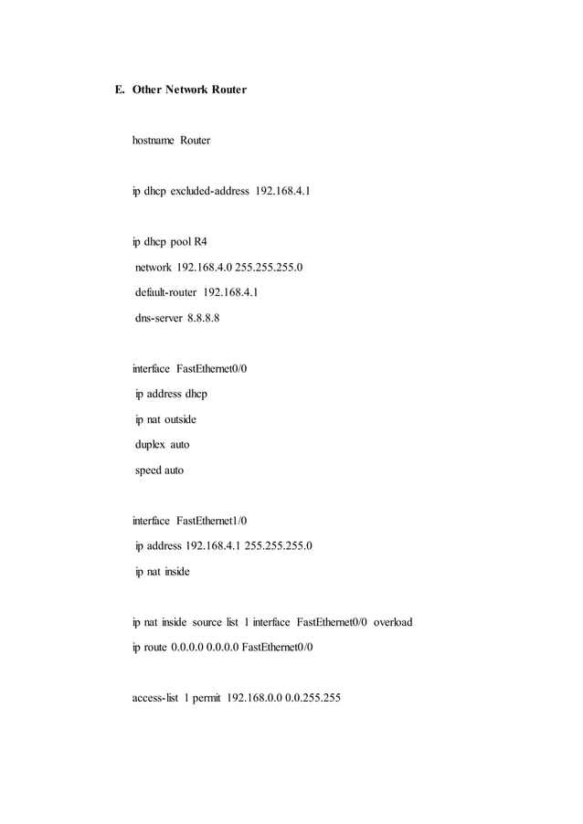 Simulasi Jaringan Intranet - Cisco Packet Tracer | PDF