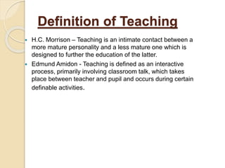 1516concept of teaching | PPTX | Education