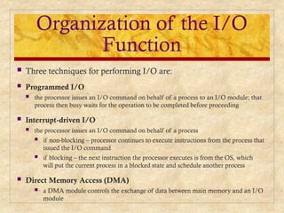 Chapter 11 I/o management - William stallings .ppt