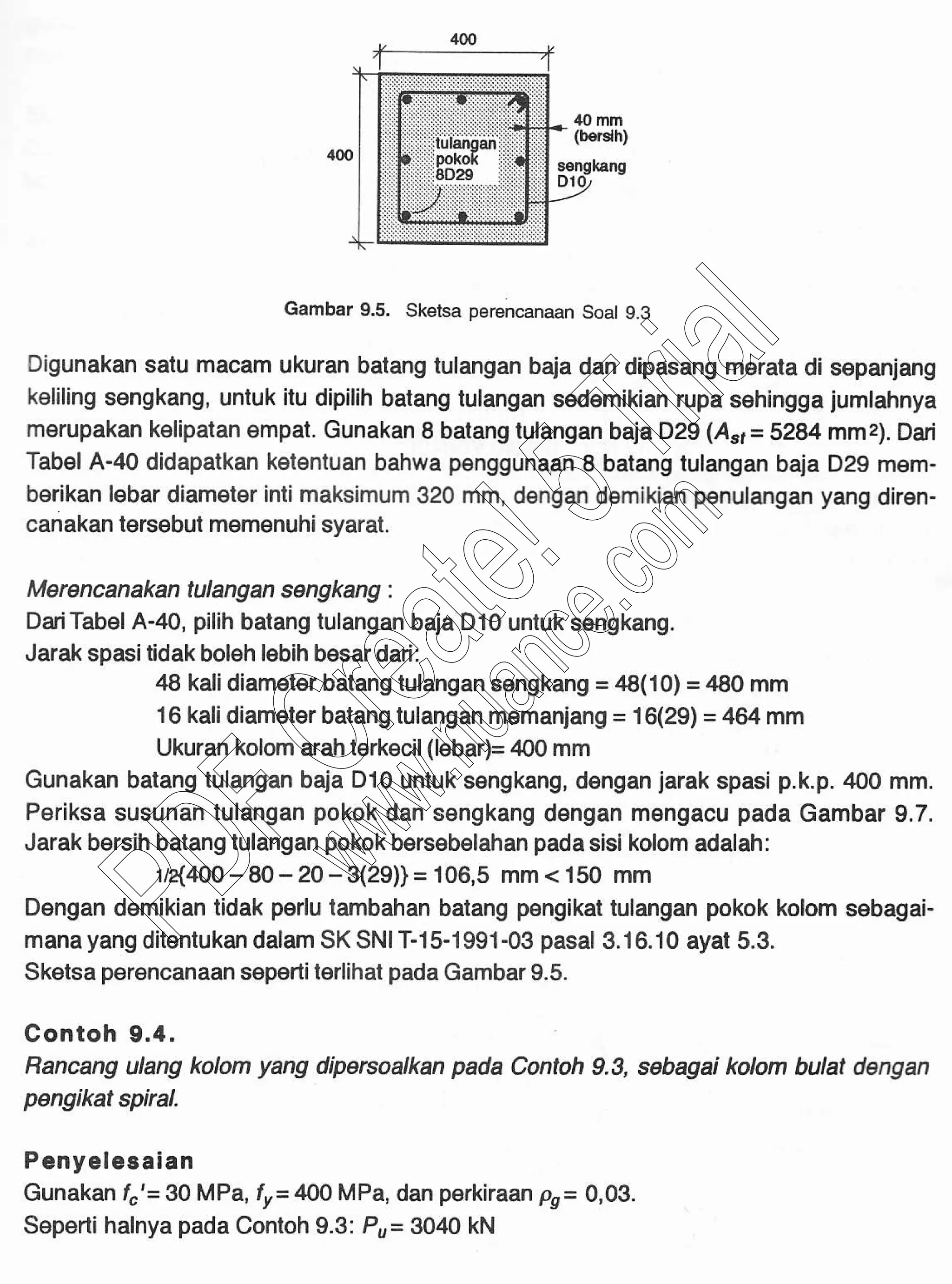 Contoh penyelesaian soal uas beton ii | PDF