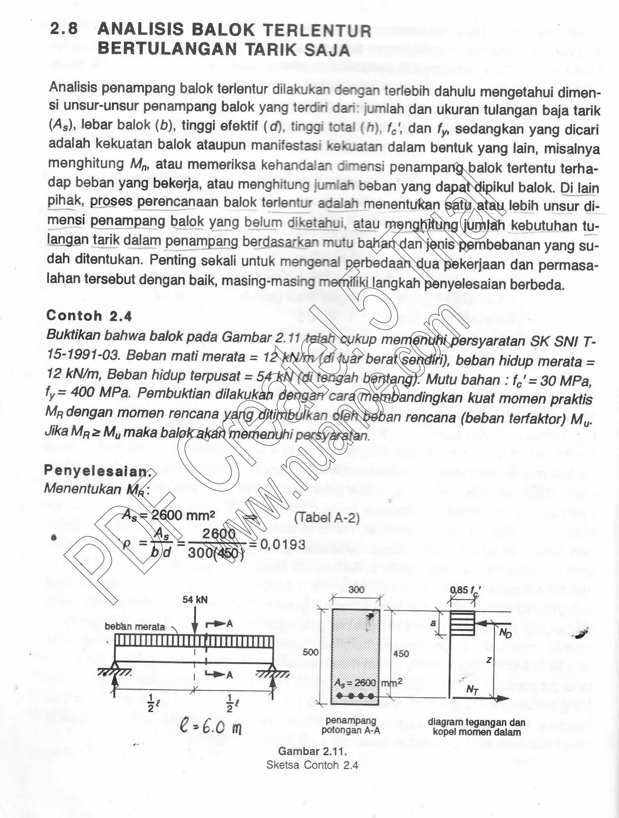 Contoh penyelesaian soal uas beton ii | PDF