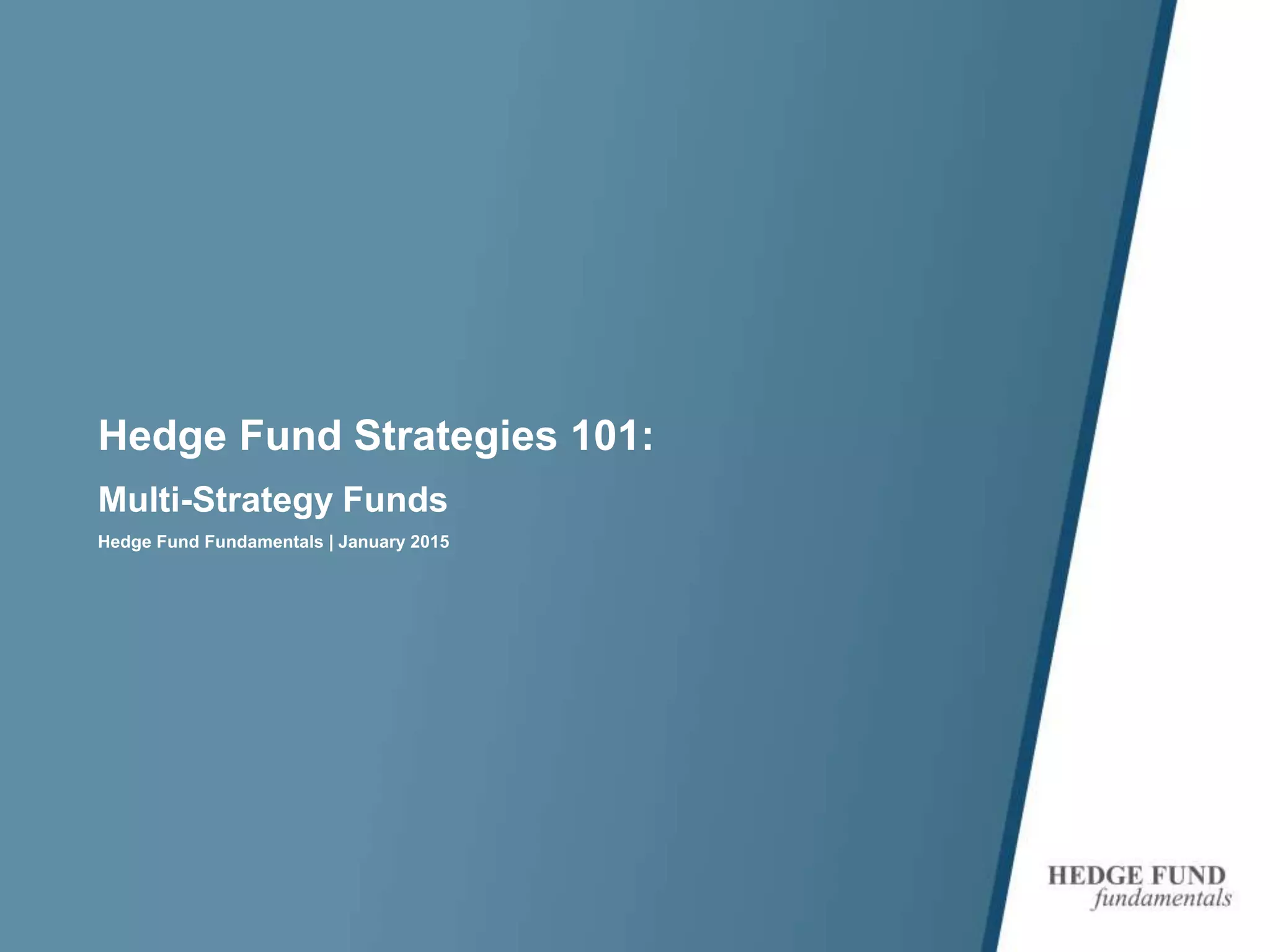 Hedge Fund Strategies: Multi-Strategy funds | PPTX