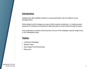 Hedge Fund Strategies: Relative Value | PPTX | Hedge Funds | Personal ...