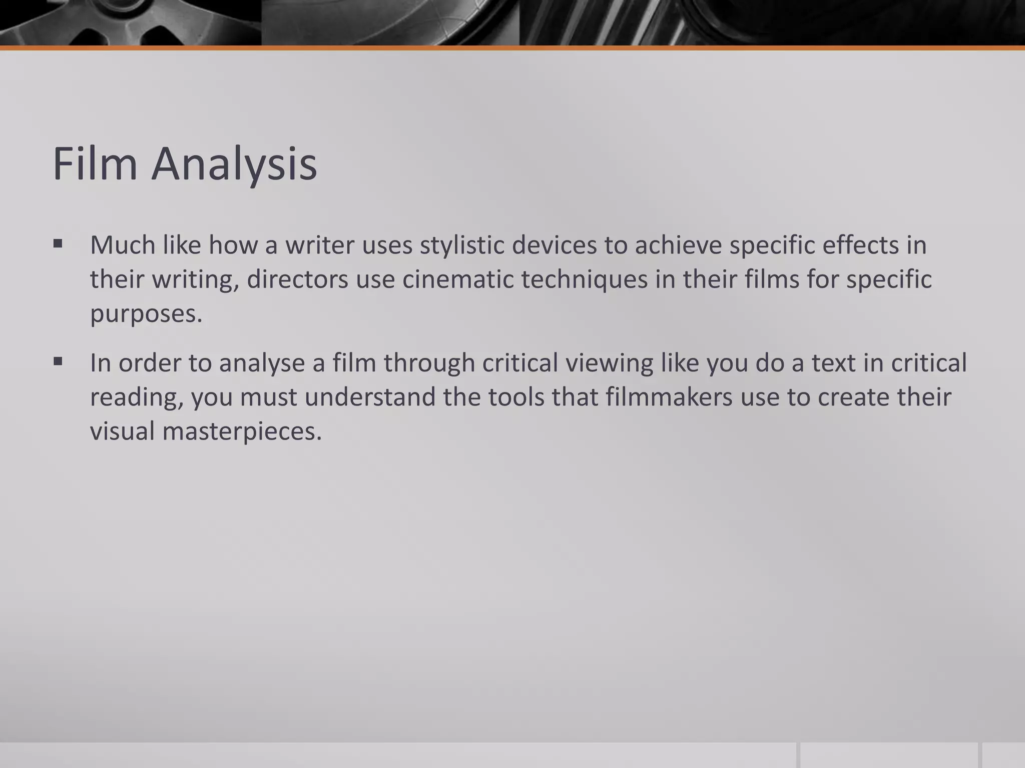 Film Techniques | PPT