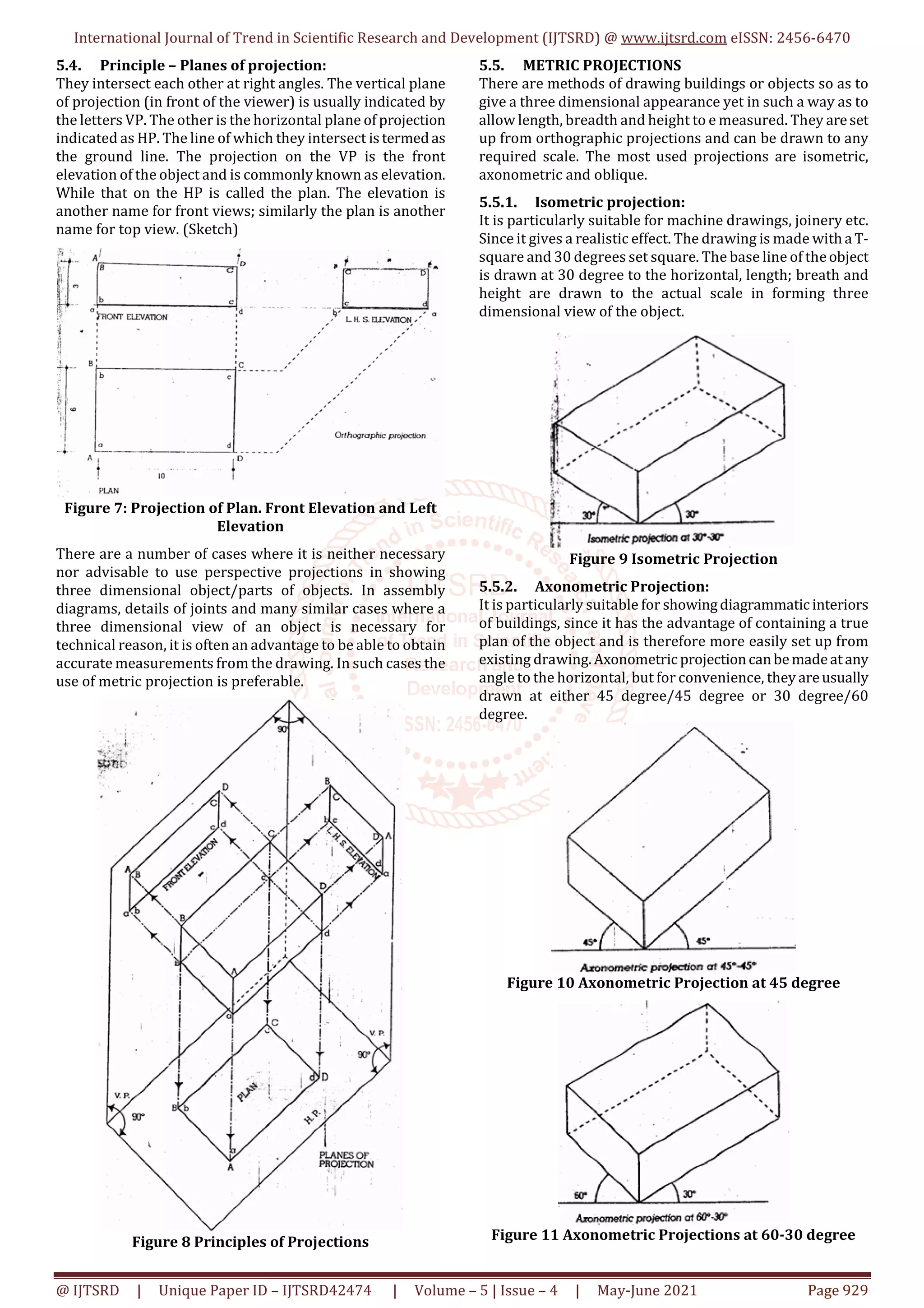 Application of Scale, Projection and Lettering in Architectural Design | PDF