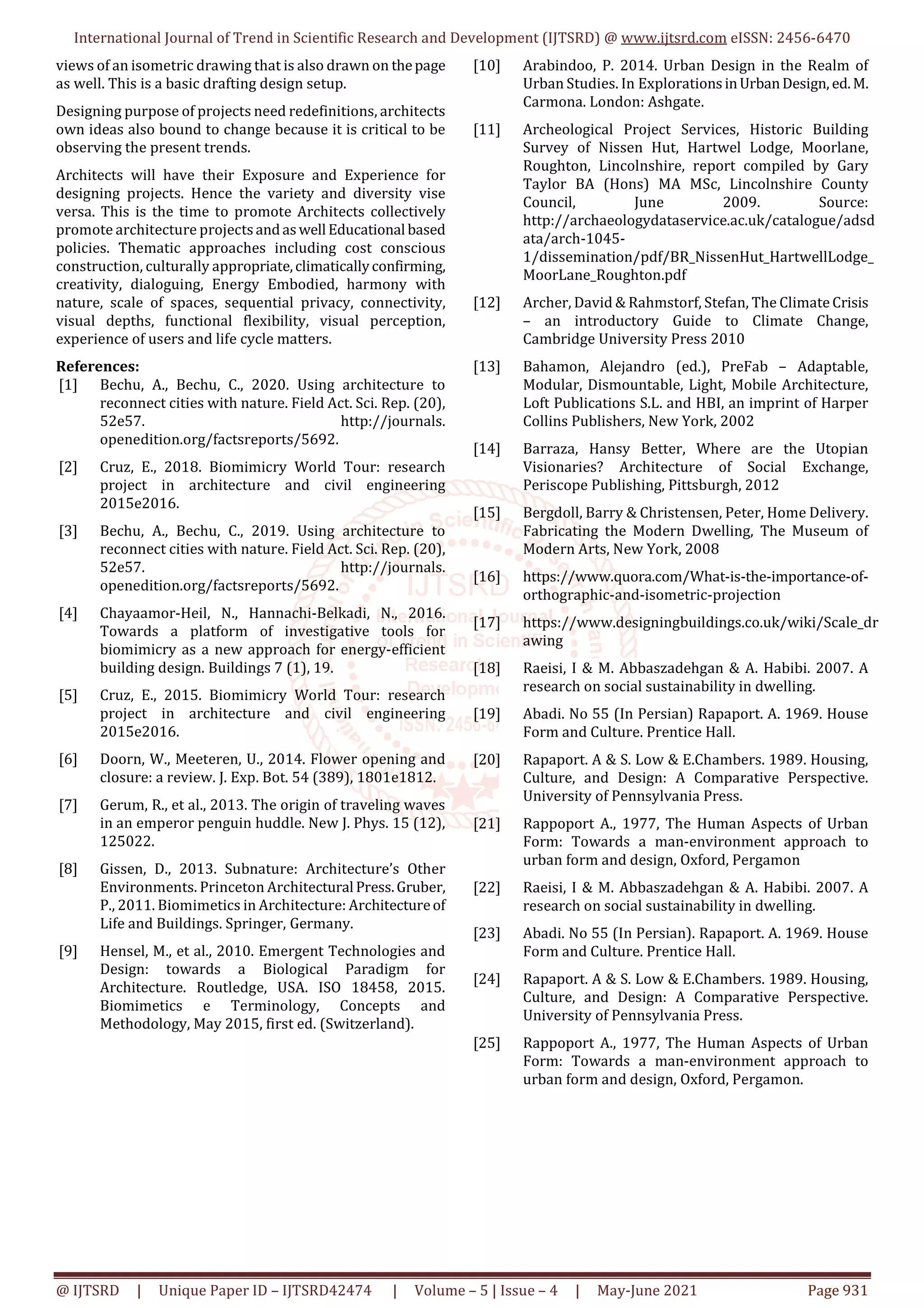 Application of Scale, Projection and Lettering in Architectural Design | PDF