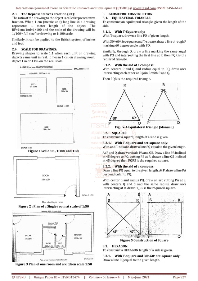 Application of Scale, Projection and Lettering in Architectural Design ...
