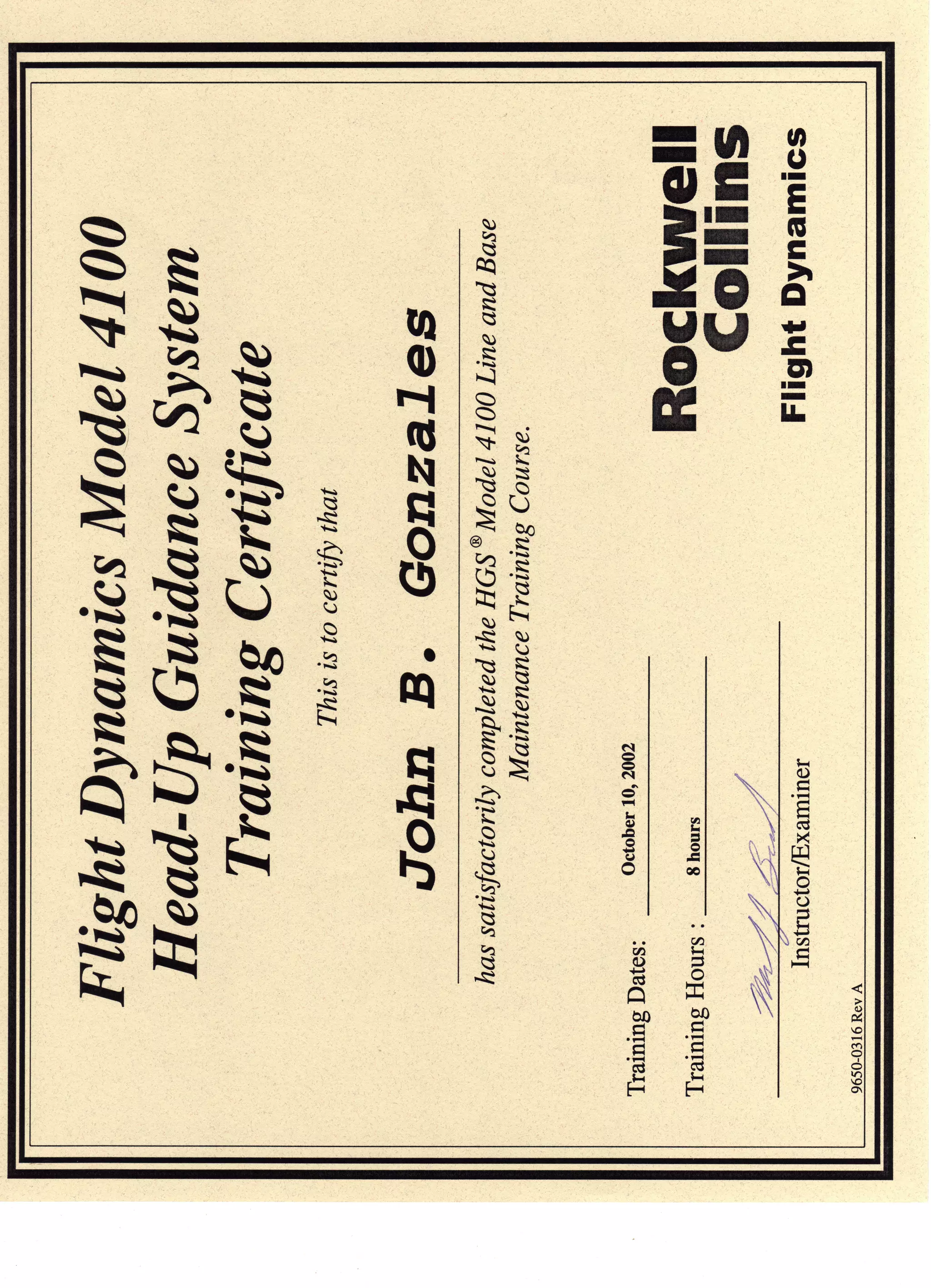 Flight Dynamics HGS Cert | PDF