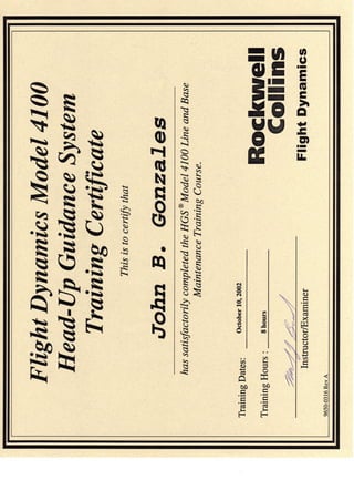 Flight Dynamics HGS Cert | PDF