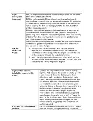 Project Write up for AEO