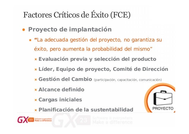 Factores Críticos De éxito En Implementaciones Grp