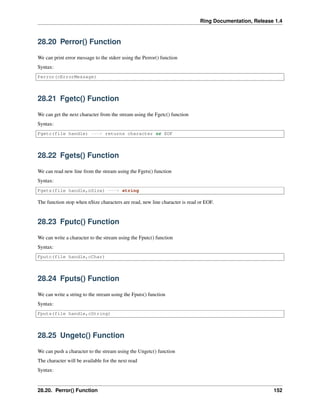 The Ring programming language version 1.4 book - Part 6 of 30 | PDF