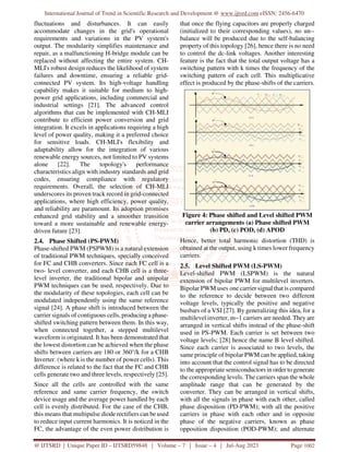Photovoltaic Connected Cascaded H bridge Multilevel Inverters with Improved Harmonic Performance ...