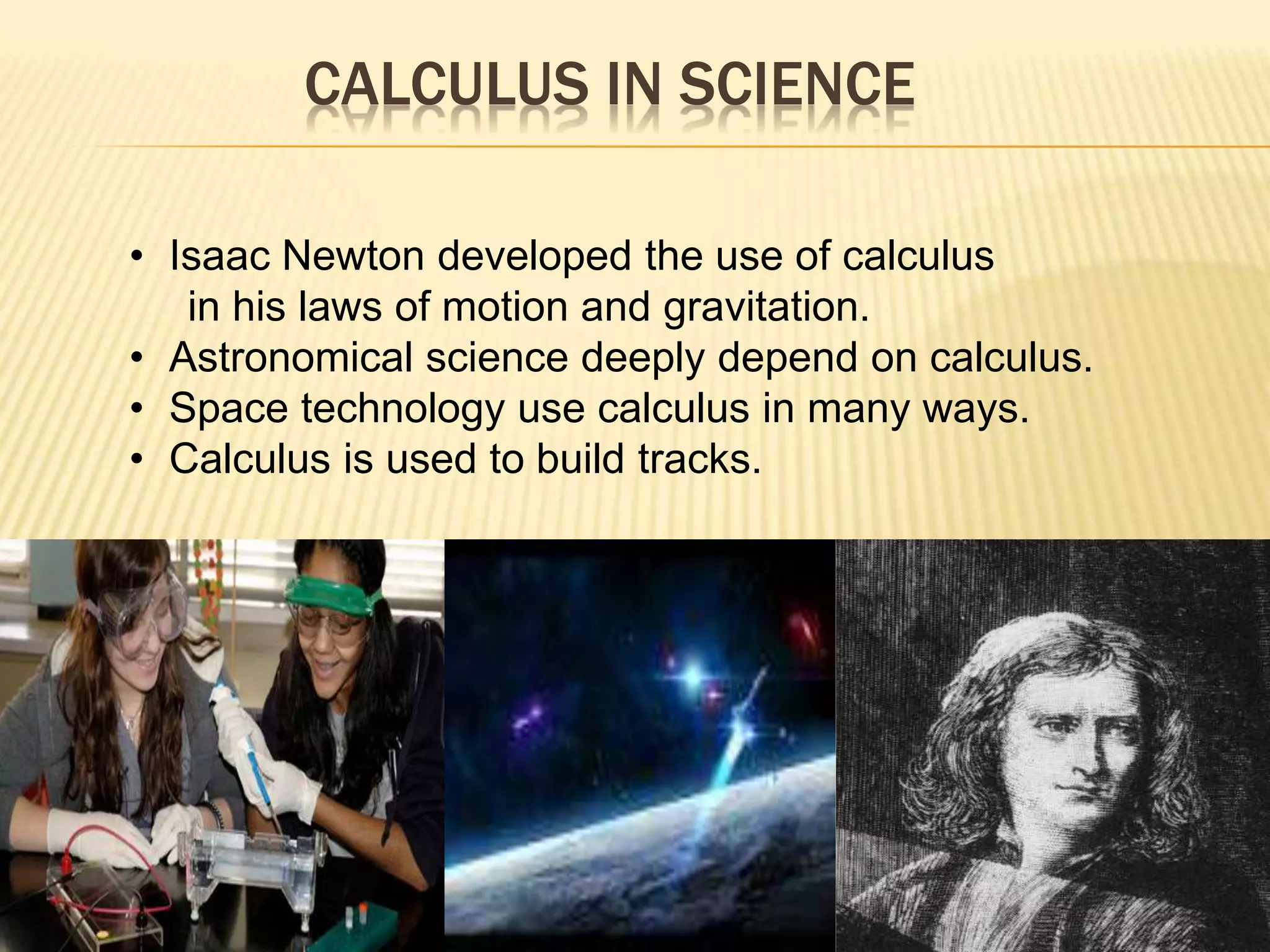 Application of real life in calculus | PPTX