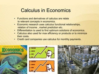 Application of real life in calculus | PPTX