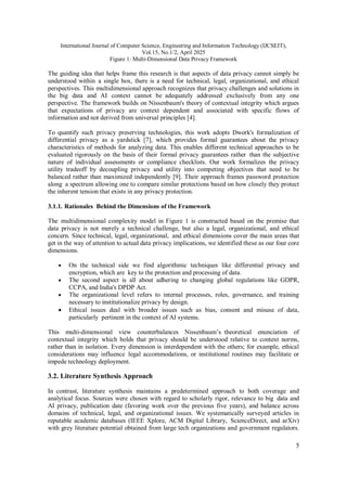 Harnessing AI for Data Privacy through a Multidimensional Framework | PDF