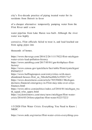 152020 Flint Water Crisis Everything You Need to Know NRD | DOCX