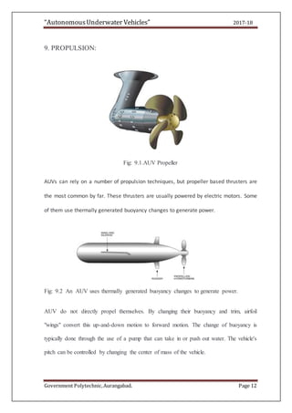 Autonomous underwater vehicles | DOCX