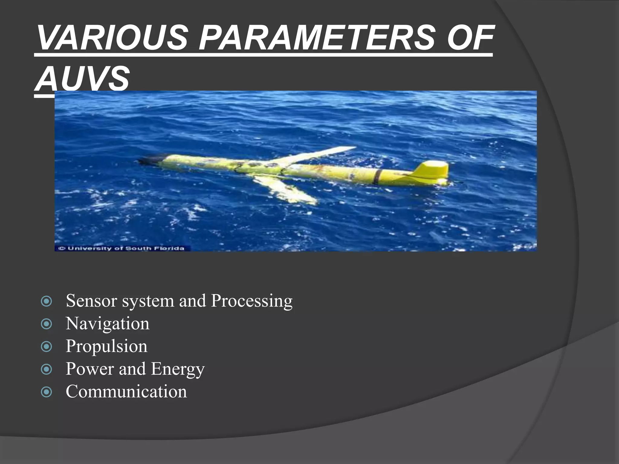 autonomous underwater vehicles | PPTX