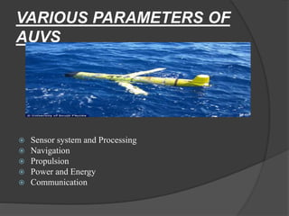 autonomous underwater vehicles | PPTX