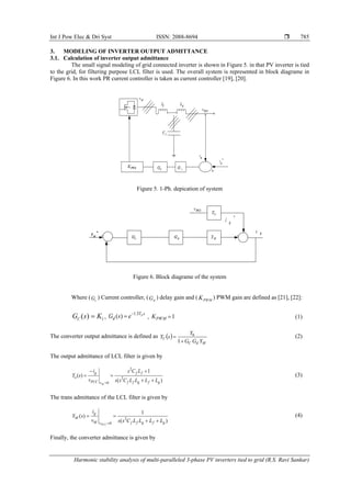 Harmonic stability analysis of multi-paralleled 3-phase PV inverters tied to grid | PDF