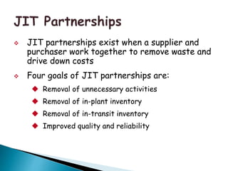 JIT and Lean Manufacturing | PPTX