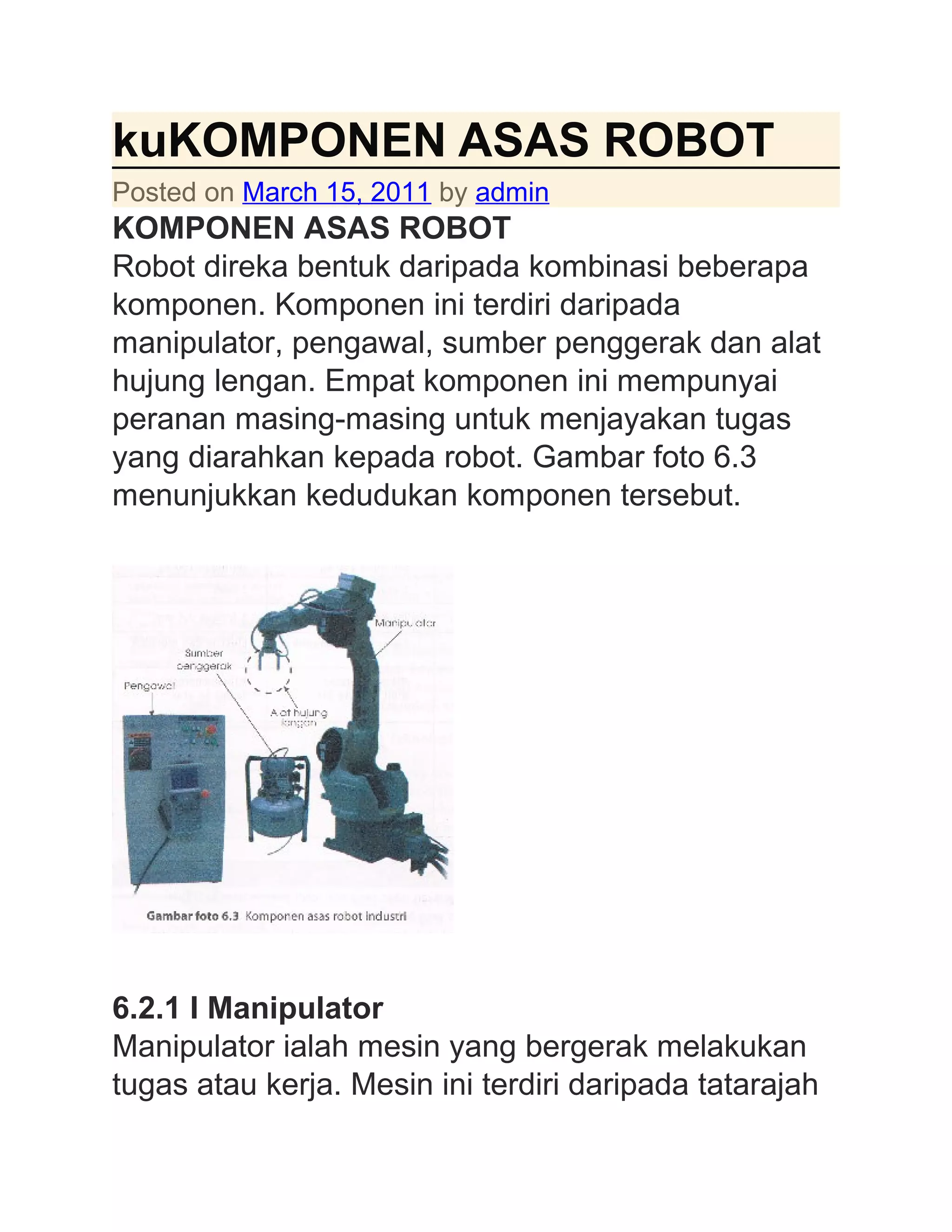 152167930 komponen-asas-robot | DOC