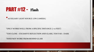 Camera Parts and Functions | PPTX