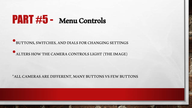 Camera Parts and Functions | PPTX