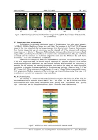 Facial recognition and body temperature measurements based on thermal ...