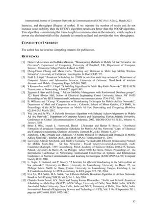 Broadcast Scheduling Protocols in Multi-Hop Mobile Ad hoc Networks | PDF