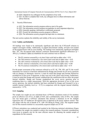 Security Culture, Top Management, and Training on Security Effectiveness: A Correlational Study ...