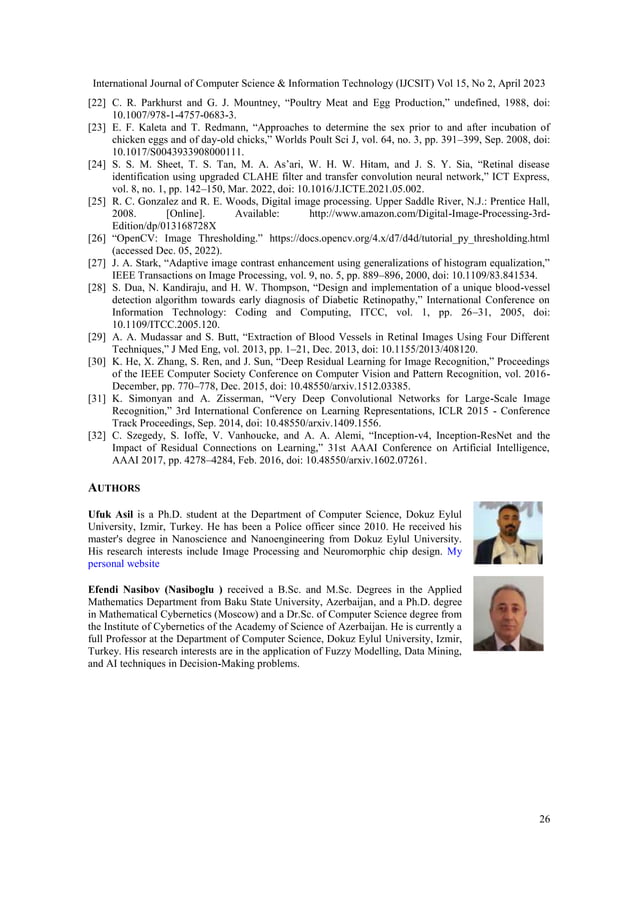 Sex Detection In The Early Stage Of Fertilized Chicken Eggsvia Image Recognition Pdf