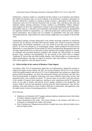 TRANSFORMING SERVICE OPERATIONS WITH AI: A CASE FOR BUSINESS VALUE | PDF