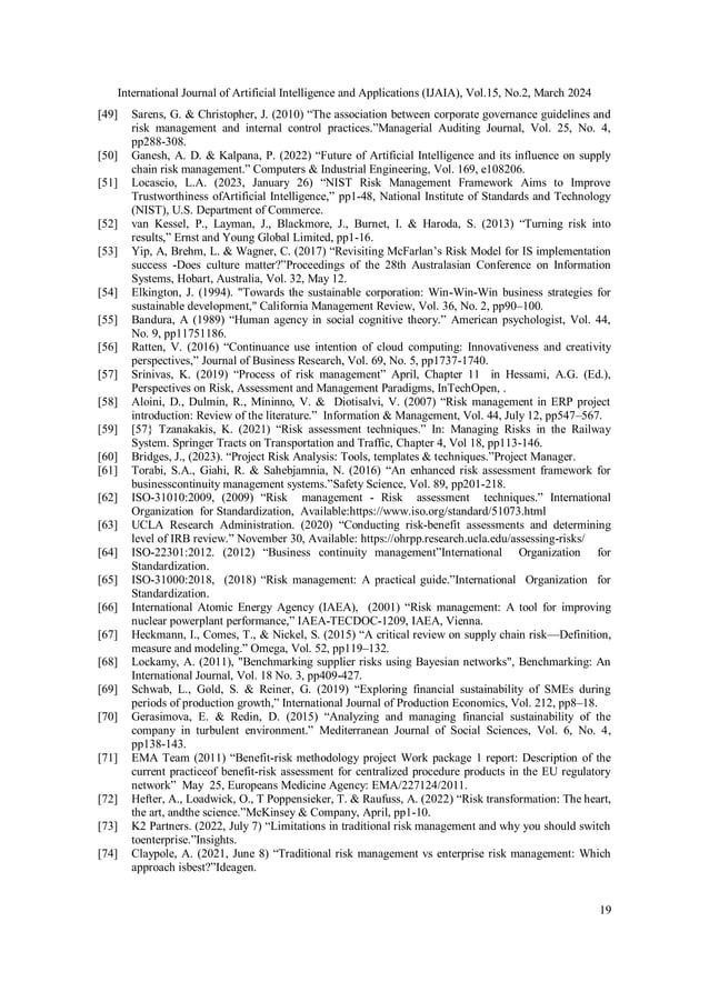 THE TRANSFORMATION RISK-BENEFIT MODEL OF ARTIFICIAL INTELLIGENCE:BALANCING RISKS AND BENEFITS ...