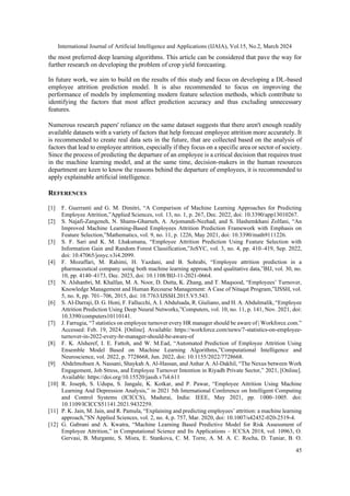 EMPLOYEE ATTRITION PREDICTION USING MACHINE LEARNING MODELS: A REVIEW PAPER | PDF