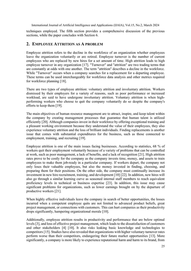 EMPLOYEE ATTRITION PREDICTION USING MACHINE LEARNING MODELS: A REVIEW PAPER | PDF | Human ...