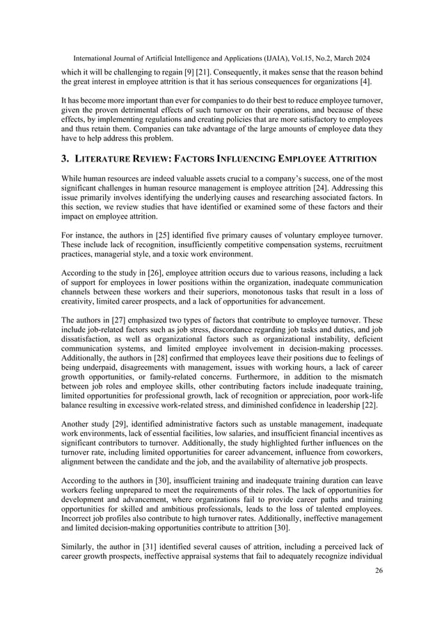 EMPLOYEE ATTRITION PREDICTION USING MACHINE LEARNING MODELS: A REVIEW ...