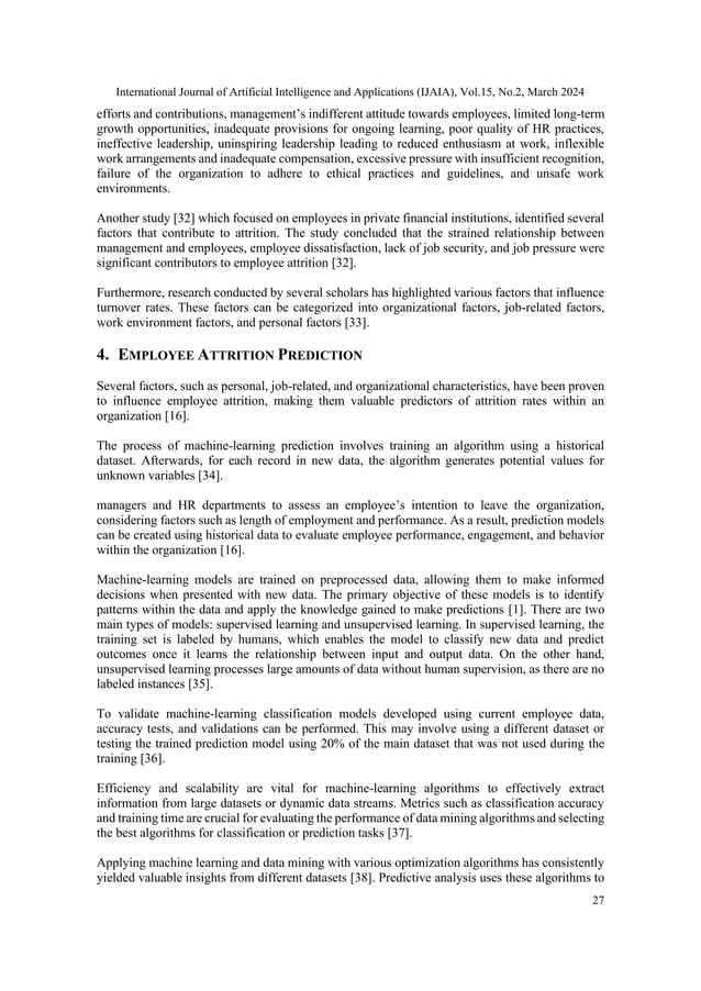 EMPLOYEE ATTRITION PREDICTION USING MACHINE LEARNING MODELS: A REVIEW ...