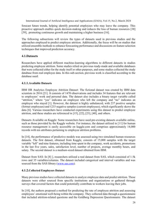 EMPLOYEE ATTRITION PREDICTION USING MACHINE LEARNING MODELS: A REVIEW PAPER | PDF