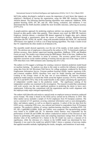 Employee Attrition Prediction using Machine Learning Models: A Review Paper | PDF