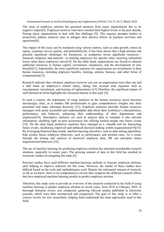 Employee Attrition Prediction using Machine Learning Models: A Review Paper | PDF