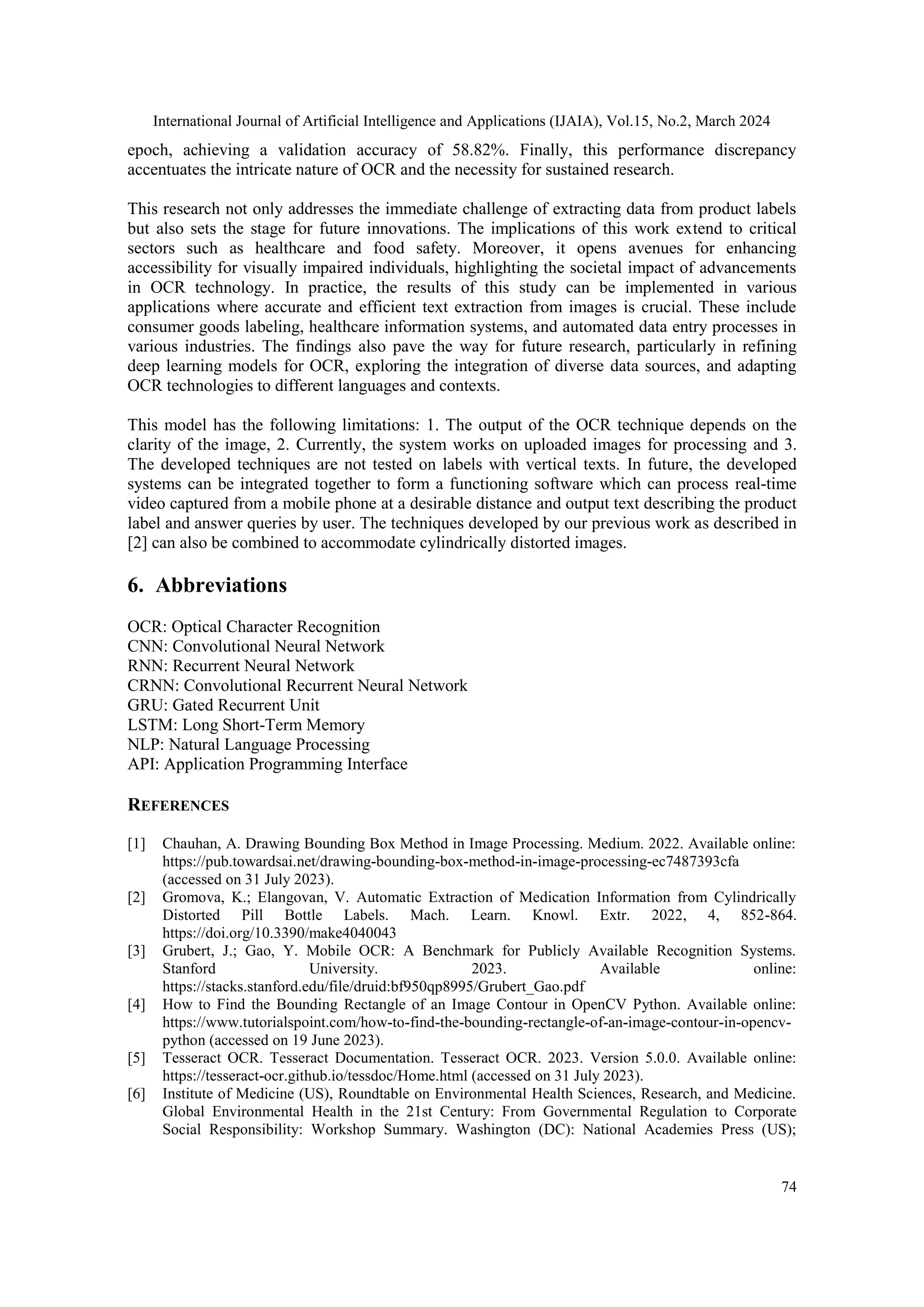 INFORMATION EXTRACTION FROM PRODUCT LABELS: A MACHINE VISION APPROACH | PDF | Artificial ...