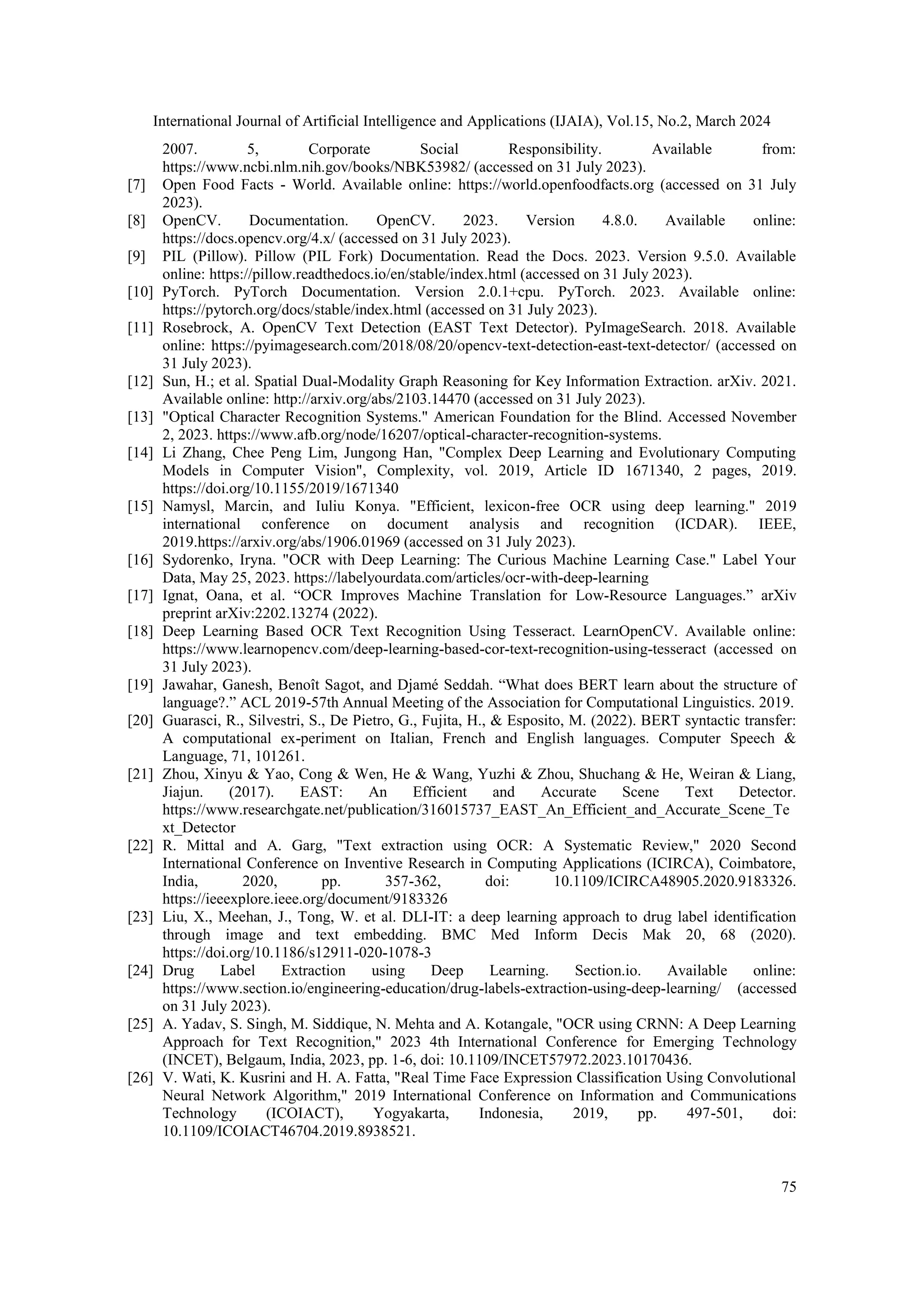 INFORMATION EXTRACTION FROM PRODUCT LABELS: A MACHINE VISION APPROACH ...