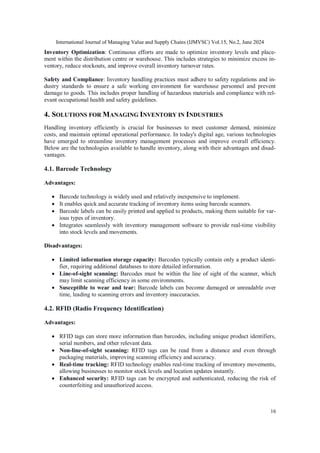 INTEGRATING INVENTORY MANAGEMENT AND DISTRIBUTION: A HOLISTIC SUPPLY ...