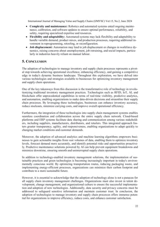 INTEGRATING INVENTORY MANAGEMENT AND DISTRIBUTION: A HOLISTIC SUPPLY ...