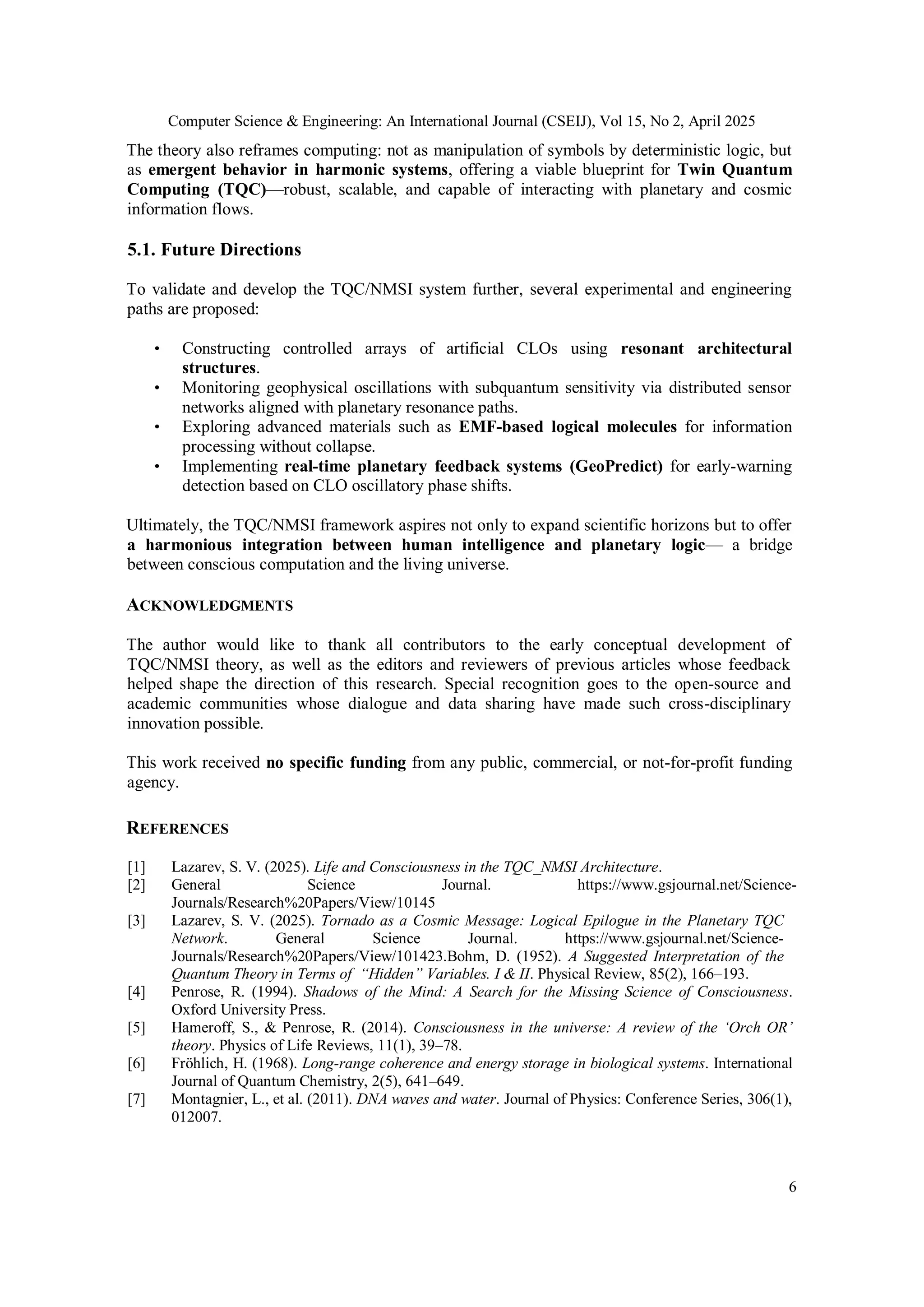 Theoretical and Conceptual Fundamentals of System Computing – Quantum Oscillatory TQC/NMSI | PDF